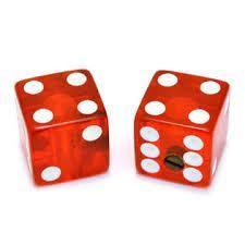 Clear Red Dice