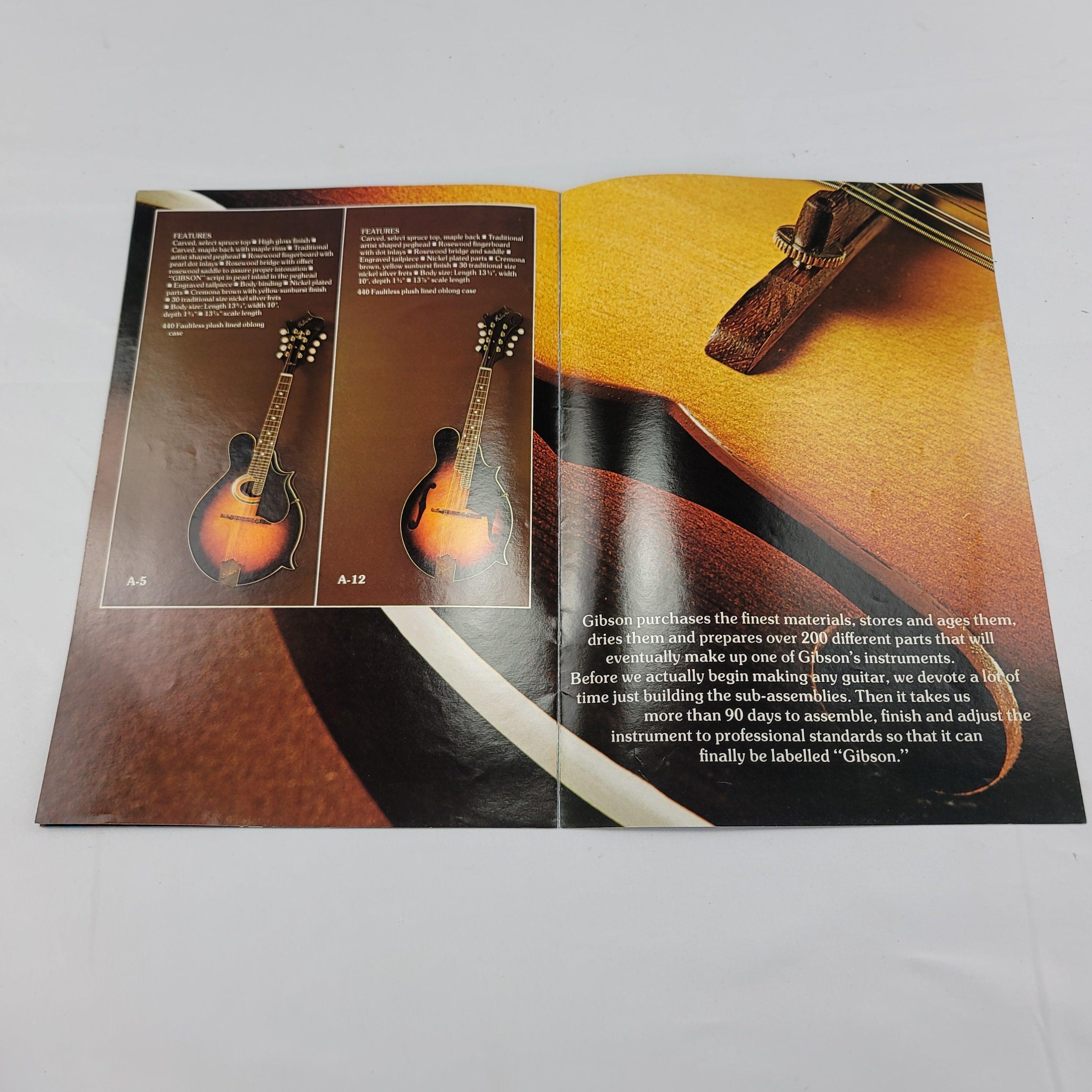1975 Gibson Mandolin Series Brochure Catalog - Dash Crofts – Cumberland ...